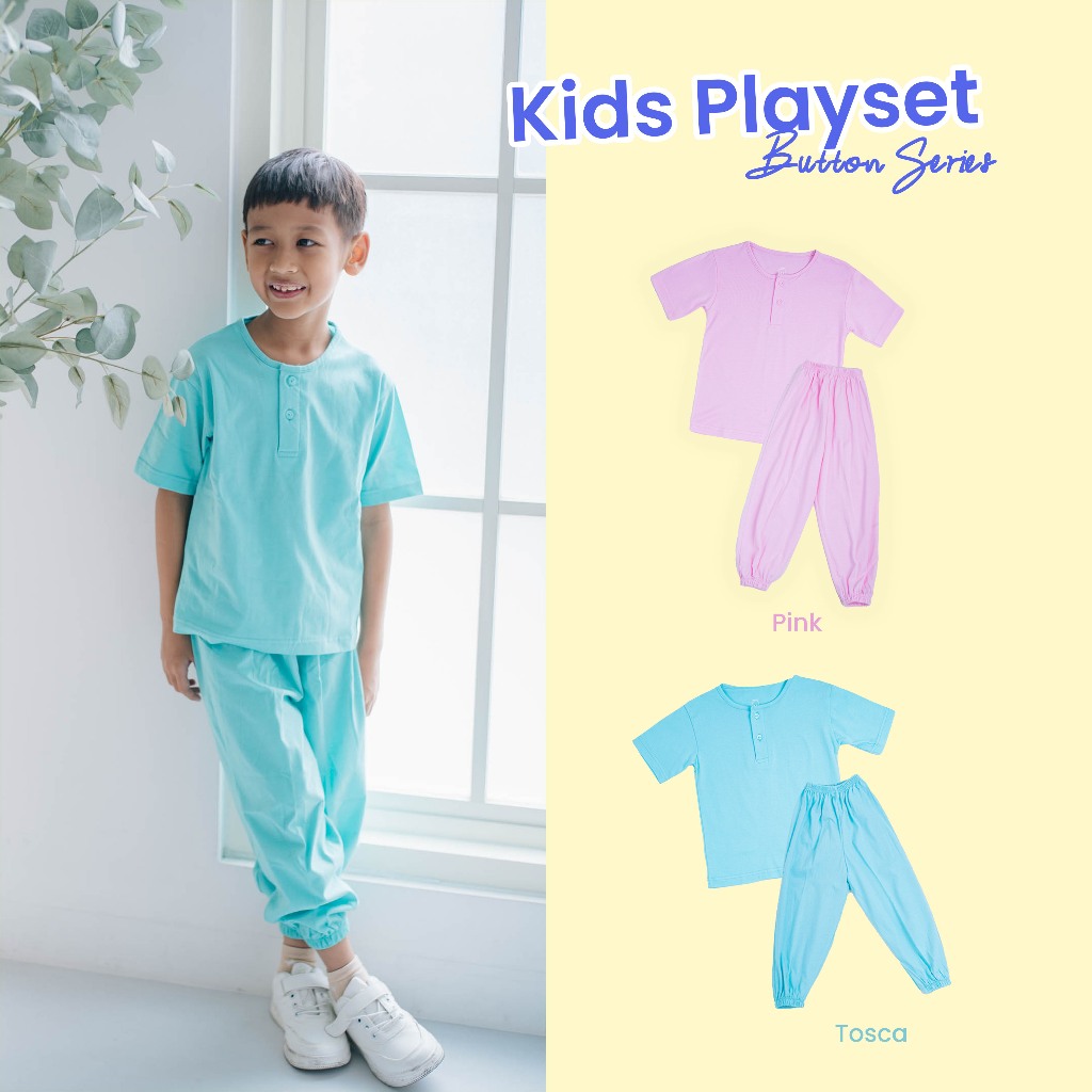 Jual IGLUUKIDS One Set Anak Polos Kancing | Setelan Anak Laki - laki ...