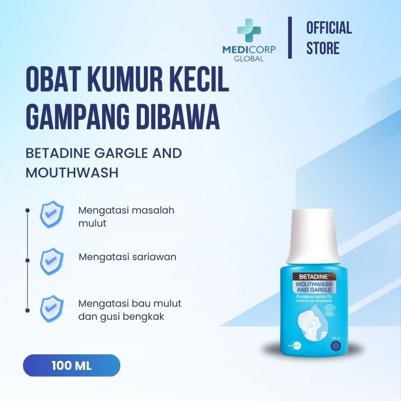 Jual [MEDICORP] Betadine gargle obat kumur mulut antiseptic mouthwash 100 ml | Shopee Indonesia