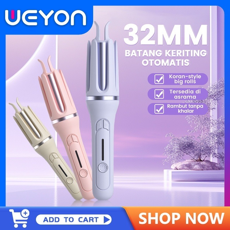 Jual WEYON Catokan Keriting Rambut Otomatis Ceramics Hair Curly Styler 32mm | Shopee Indonesia