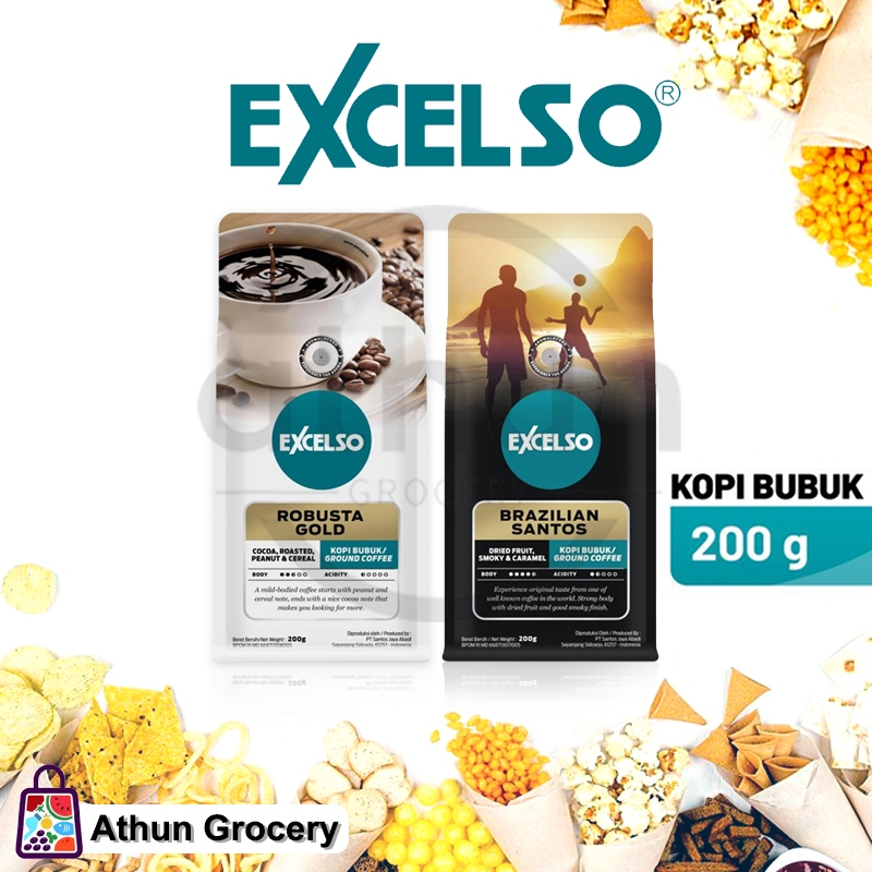 Jual Excelso Kopi Bubuk / Ground Coffee Kemasan 200g | Shopee Indonesia