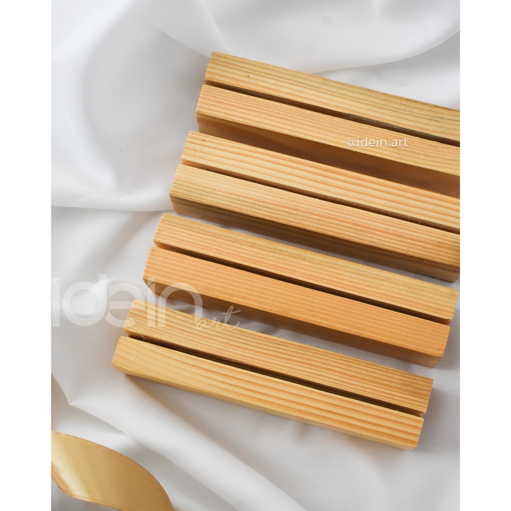 Jual Wood Stand Acrylic 15 cm / Kayu Penyangga Akrilik / Stand Kayu ...