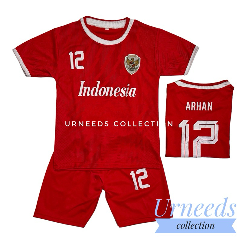 Jual COD SETELAN BAJU BOLA TIMNAS MERAH ARHAN ROMENY INDONESIA 17 ...