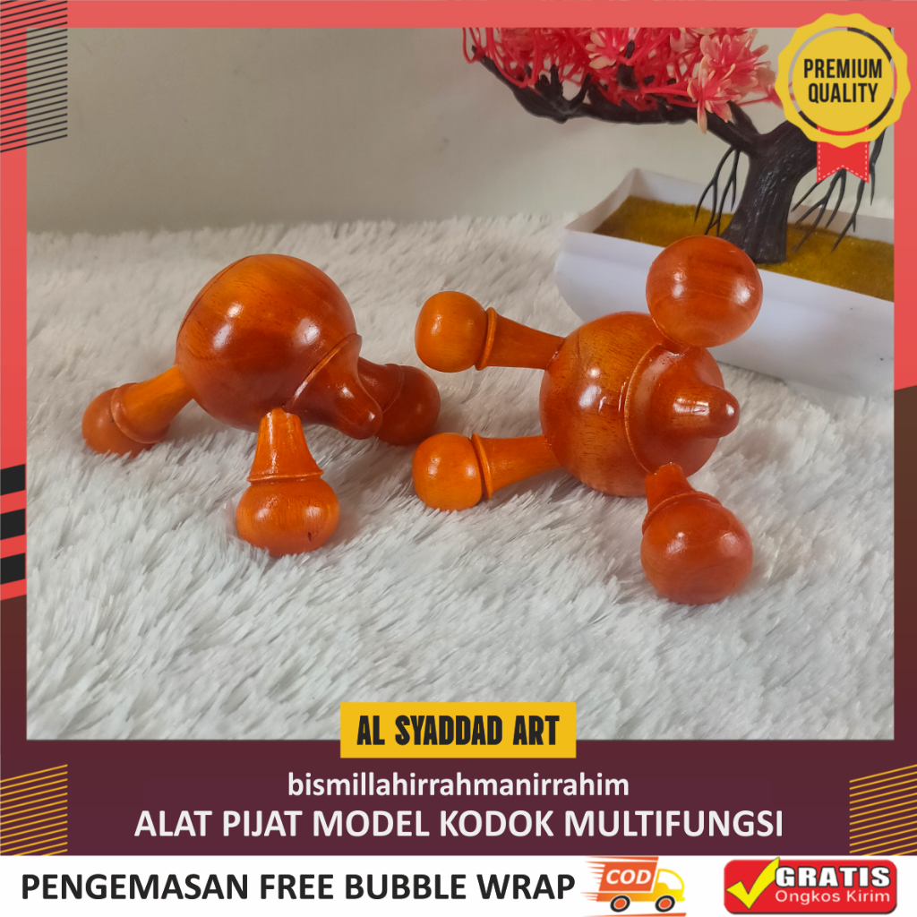 Jual Alat Pijat Terapi Refleksi Model Kodok Kaki Empat Full Kayu Super ...