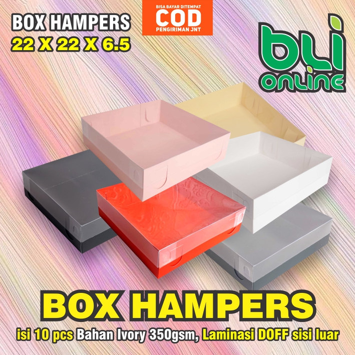 Jual Box Tutup Mika 22 x 22 x 6.5 Special Edition / Hampers / Kotak ...