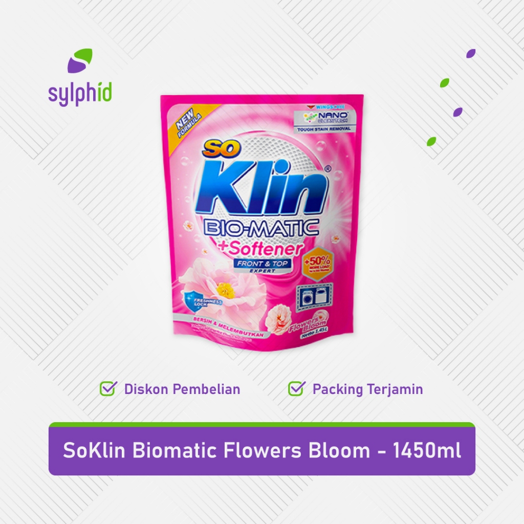 Jual SoKlin Bio Matic Top and Front Load Flowers Bloom Deterjen Cair ...