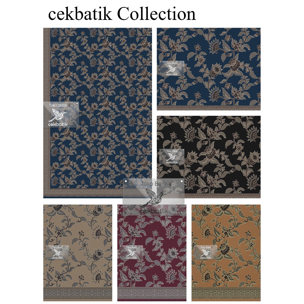 Jual kain batik - Katun Prima Premium Motif Batik Bunga Elegan V30 ...