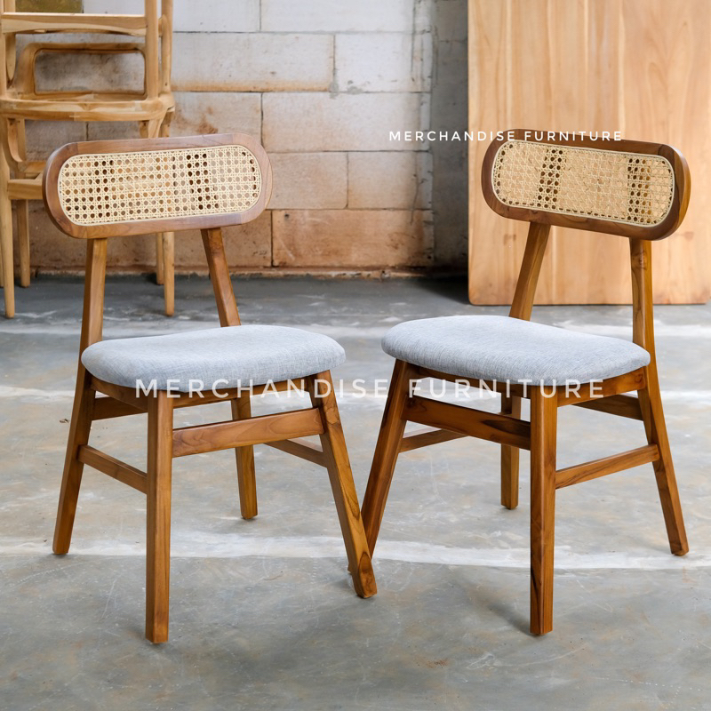 Jual Kursi Cafe Ropan Rotan - Kursi Makan Ropan Jati - Kursi Cafe Retro Scandinavian Minimalis ...
