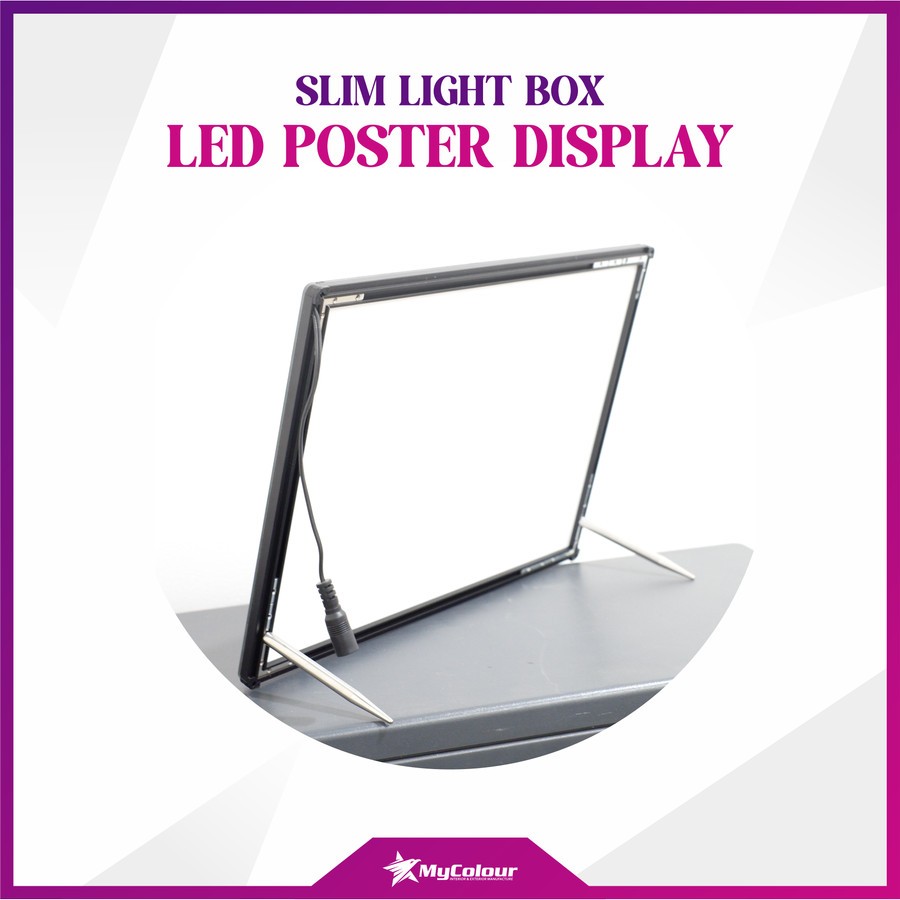 Jual Slim LED Box Poster Papan Iklan & Papan Menu Signage - A4 | Shopee ...