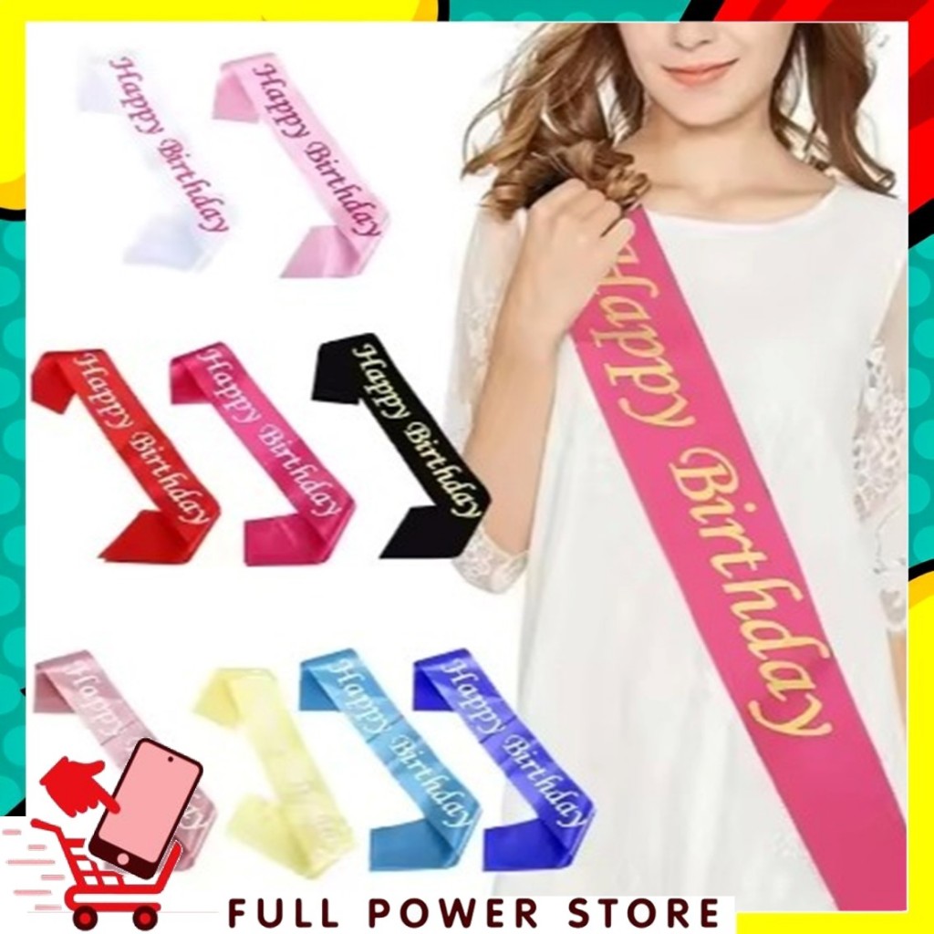 Jual FPS Selempang Ulang tahun Sash Happy Birthday Girl Bride To Be ...