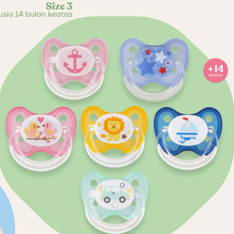 Jual Dentistar Pacifier Size 3 - Day (14 bulan keatas) | Shopee Indonesia