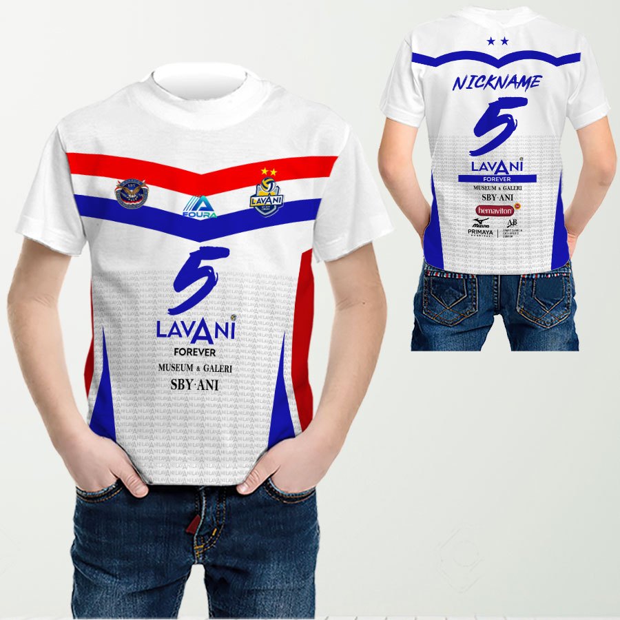 Jual Baju Kaos Jersey Voli Lavani Pro Liga 2024 Volley Third Anak Full ...