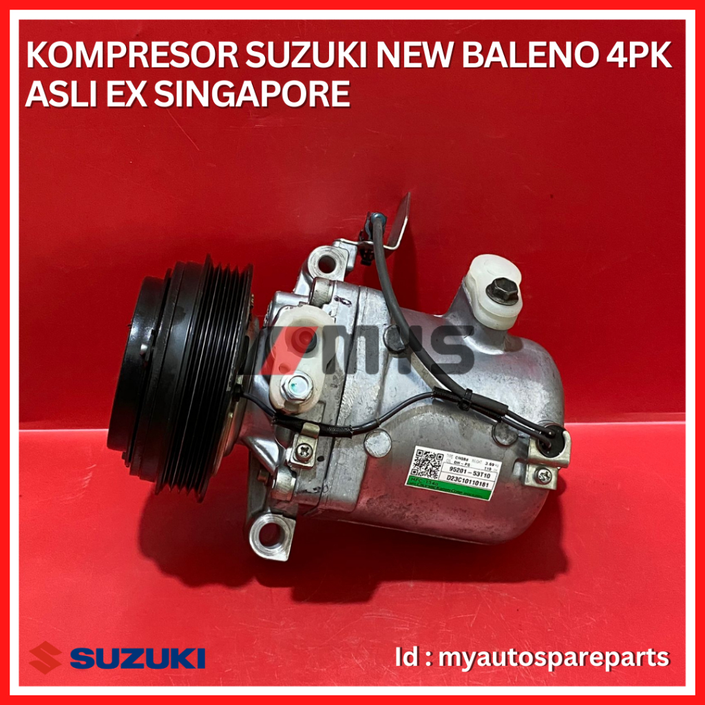 Jual KOMPRESOR AC Mobil SUZUKI New Baleno 4pk COMPRESSOR ASLI EX ...