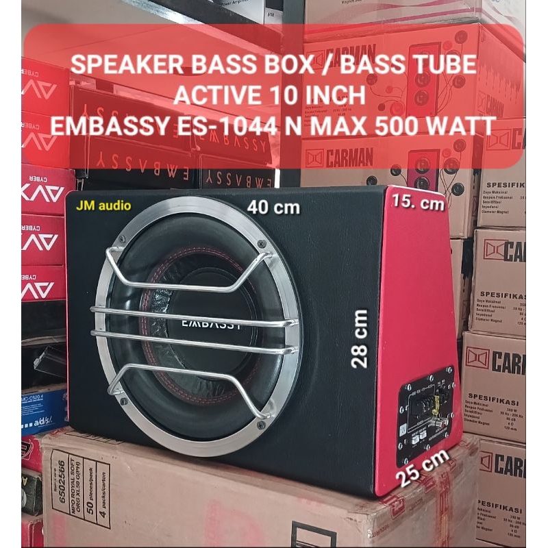 Jual Subwoofer ACTIVE BASS BOX 10inch Petak (Mobil) EMBASSY ES-1044 ...