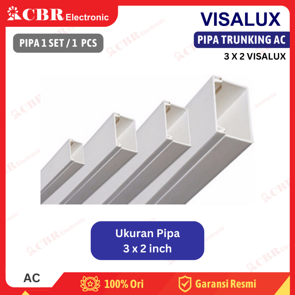 Jual Pipa Trunking AC Visalux 3x2 inch | Shopee Indonesia