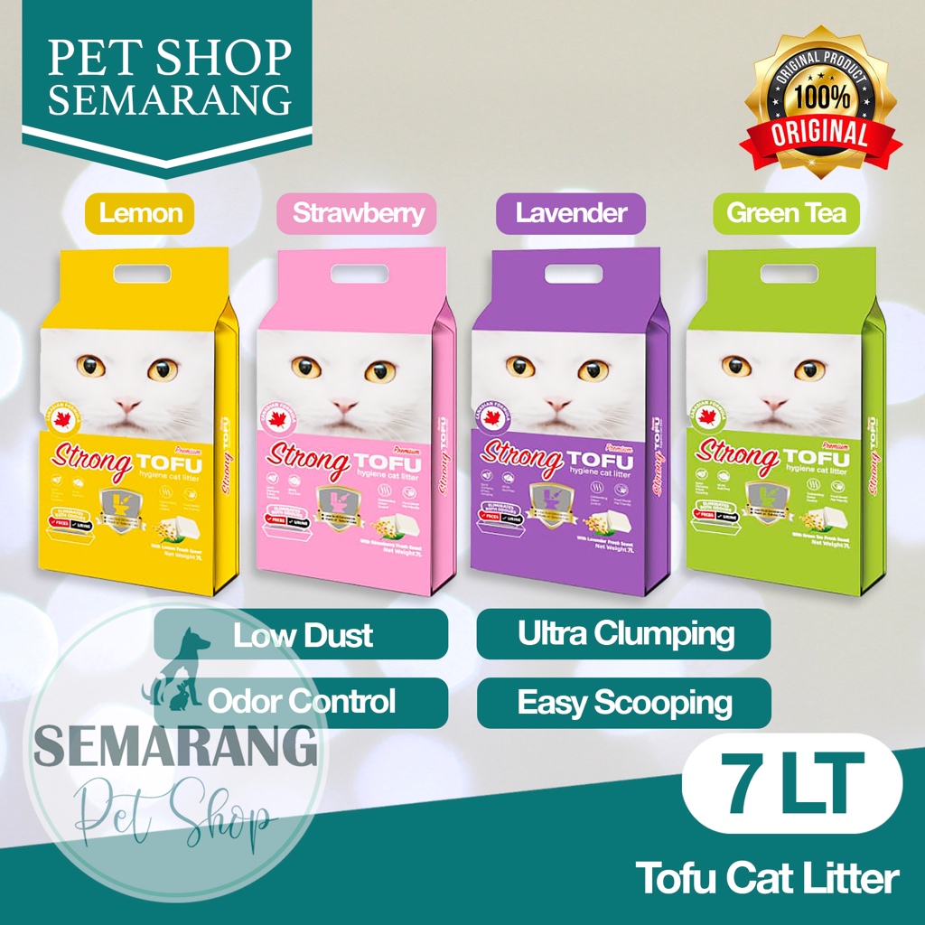 Jual PASIR KUCING TOFU 7LT | Tofu Cat Litter | Strong 7lt ...