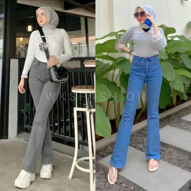 Jual HW Cutbray Jeans wanita - Celana Cutbray Strecht Kekinian ...