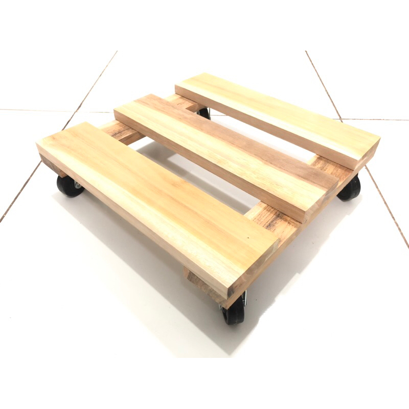 Jual TATAKAN ALAS KAYU RODA ELPIJI / GALON / DISPENSER /POT BUNGA DLL ...