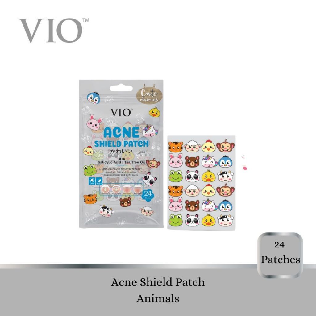 Jual Vio Cute Animal Acne Shield 24 Patch(HEWAN) | Shopee Indonesia