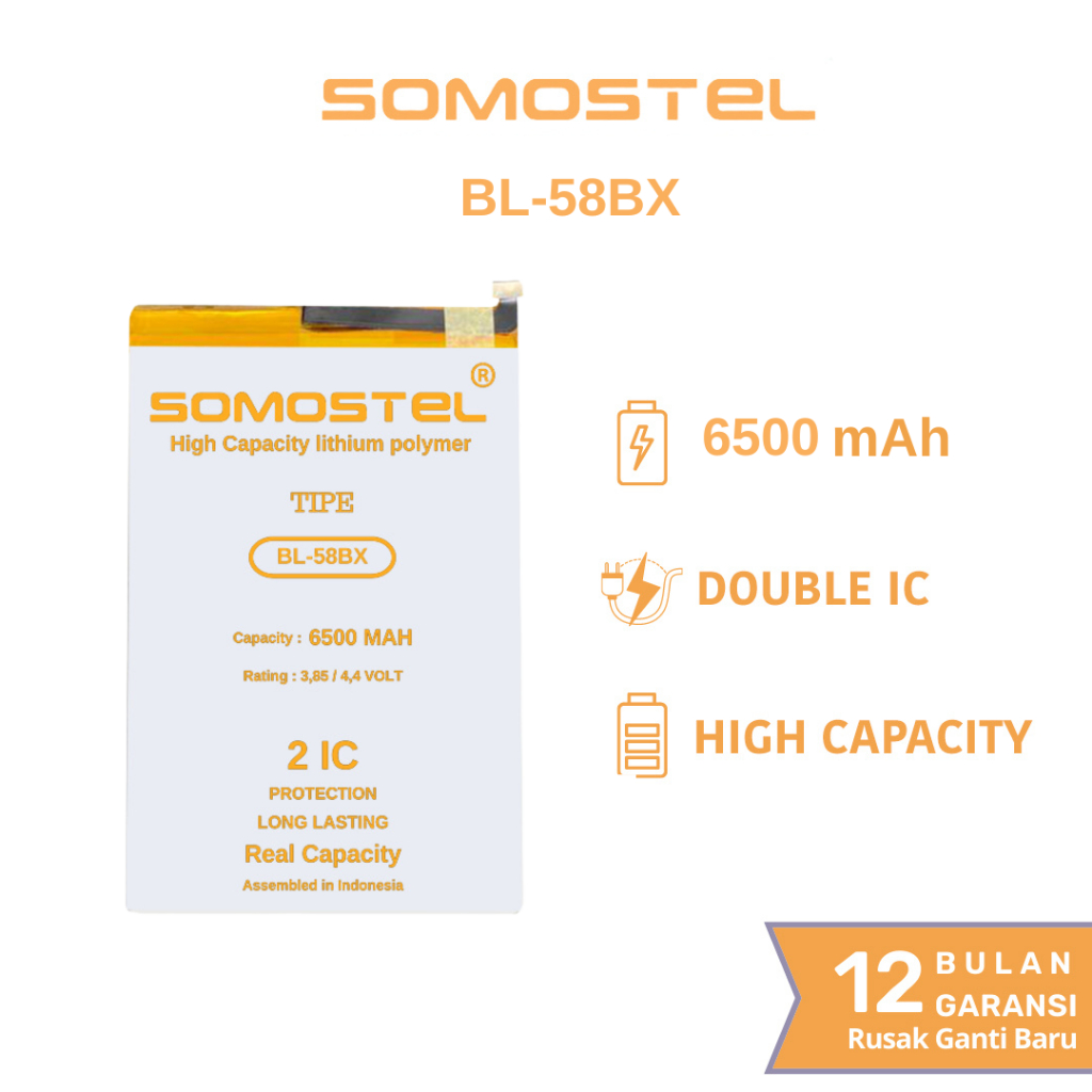 Jual Somostel - BL-58BX Infinix Hot 9 Play X680 / Hot 10s X689 / Hot 10 ...