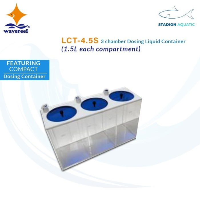 Jual WR LCT-4.5S 3 chamber Dosing Liquid Container(1.5L each compartment) | Shopee Indonesia