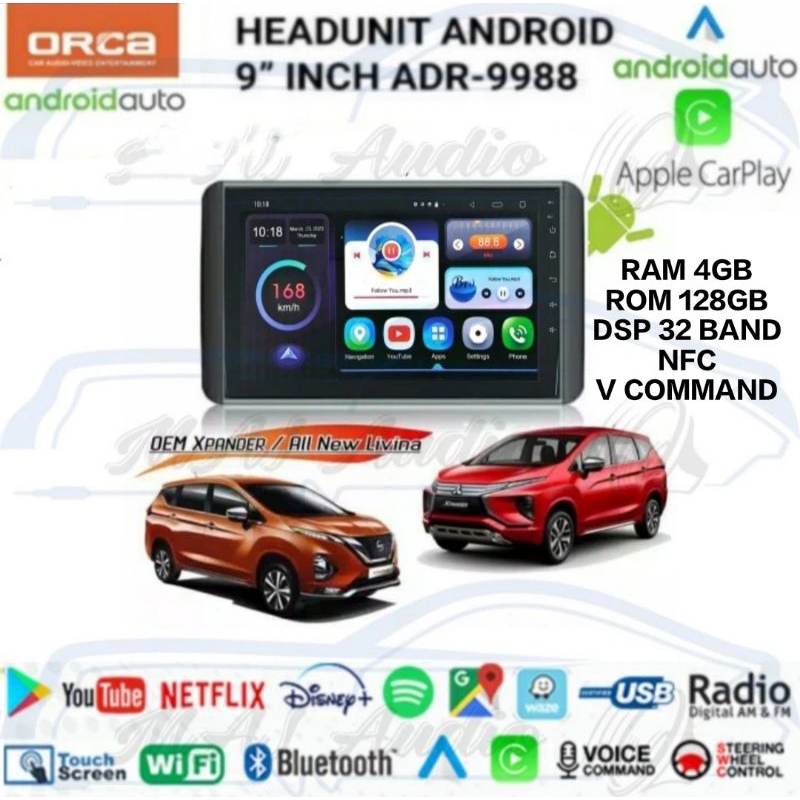 Jual HEAD UNIT TAPE MOBIL ANDROID ORCA STANDAR NFC SERIES OEM ...