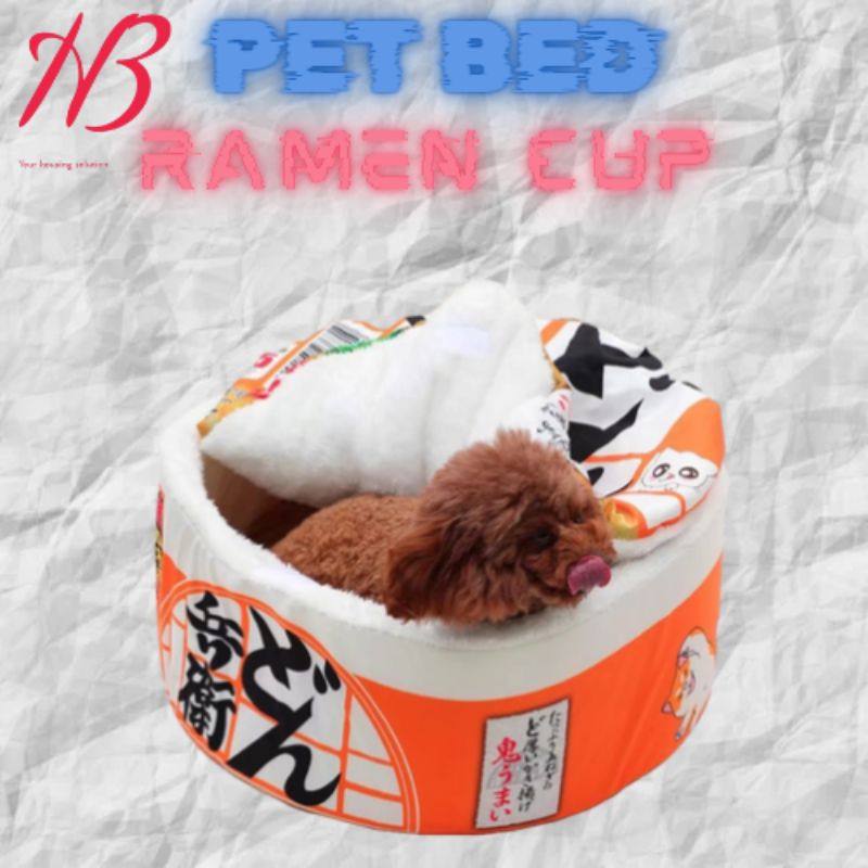 Jual Pet Bed // Rumah Hewan Lucu Model Ramen Cup Bed Japanese Style ...