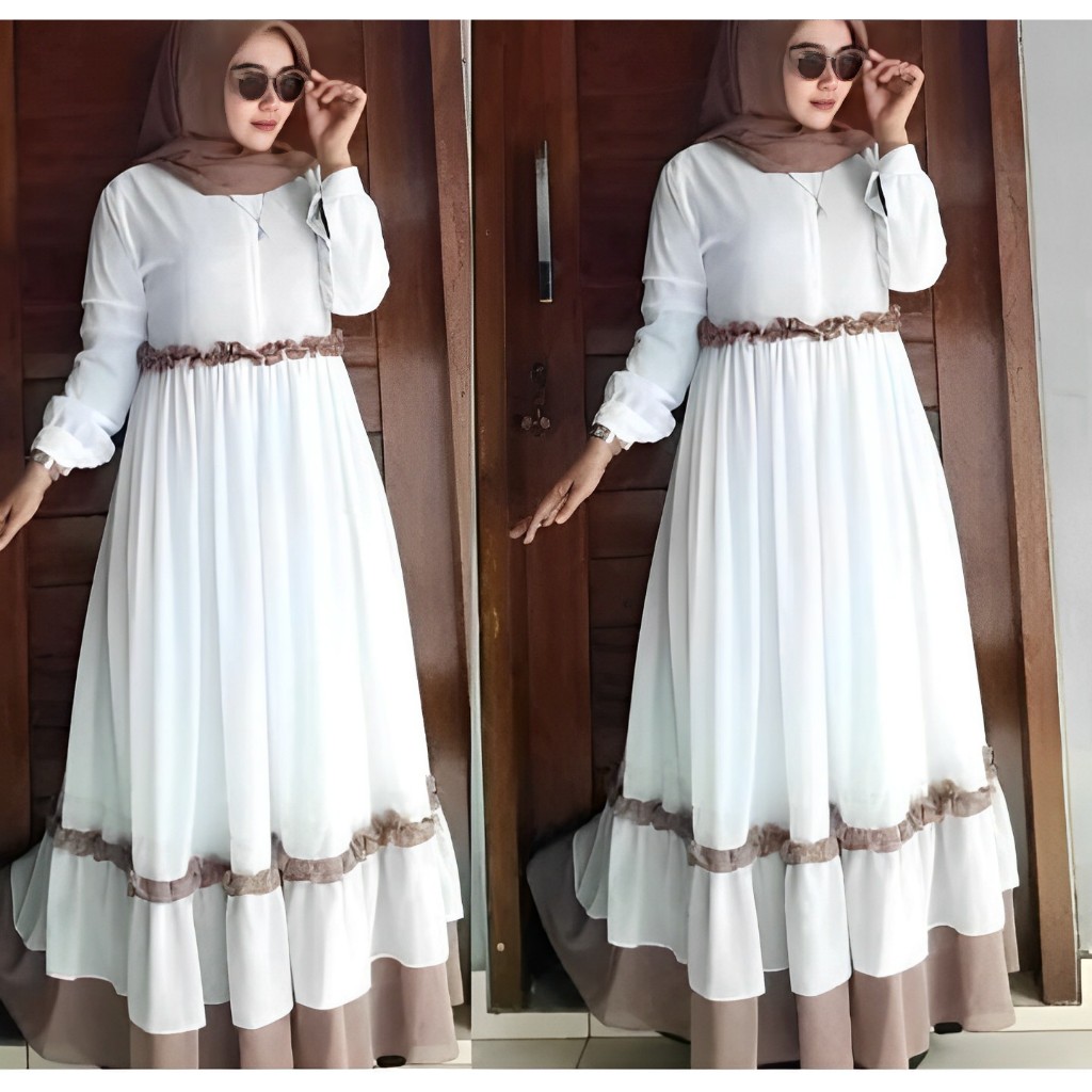 Jual Sintia Dress Matt Ceruty + Puring/Baju Muslim Wanita Terbaru 2024 ...