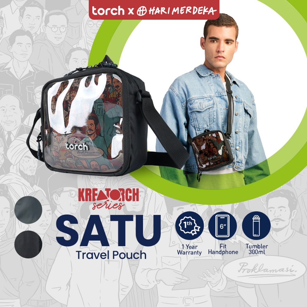 Jual TORCH Satu Tas Selempang Pria Wanita Artwork Spesial Hari Merdeka | Shopee Indonesia