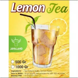 Jual Bubuk Lemon Tea Super Javaland Teh rasa Lemon 1kg | Shopee Indonesia