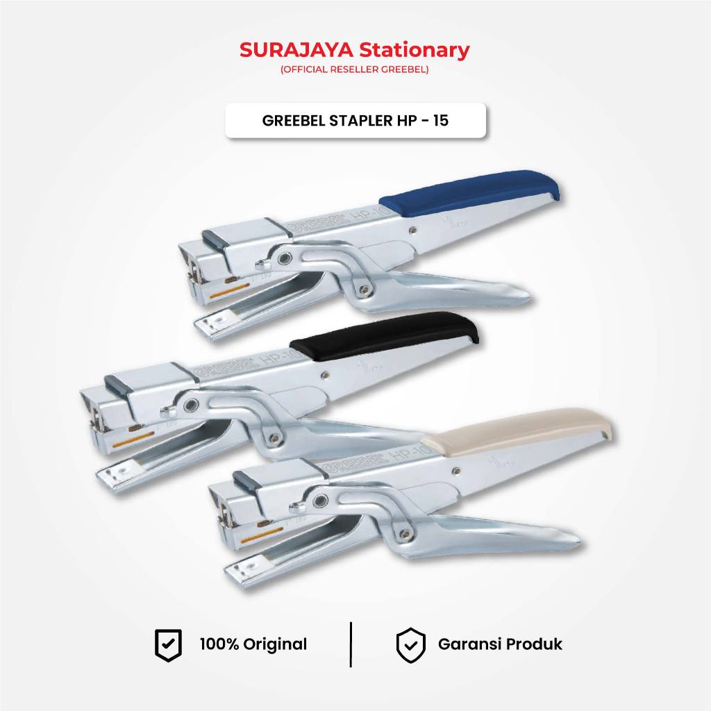 Jual Stapler Stepler Staples Jepretan / GREEBEL HP-15 | Shopee Indonesia