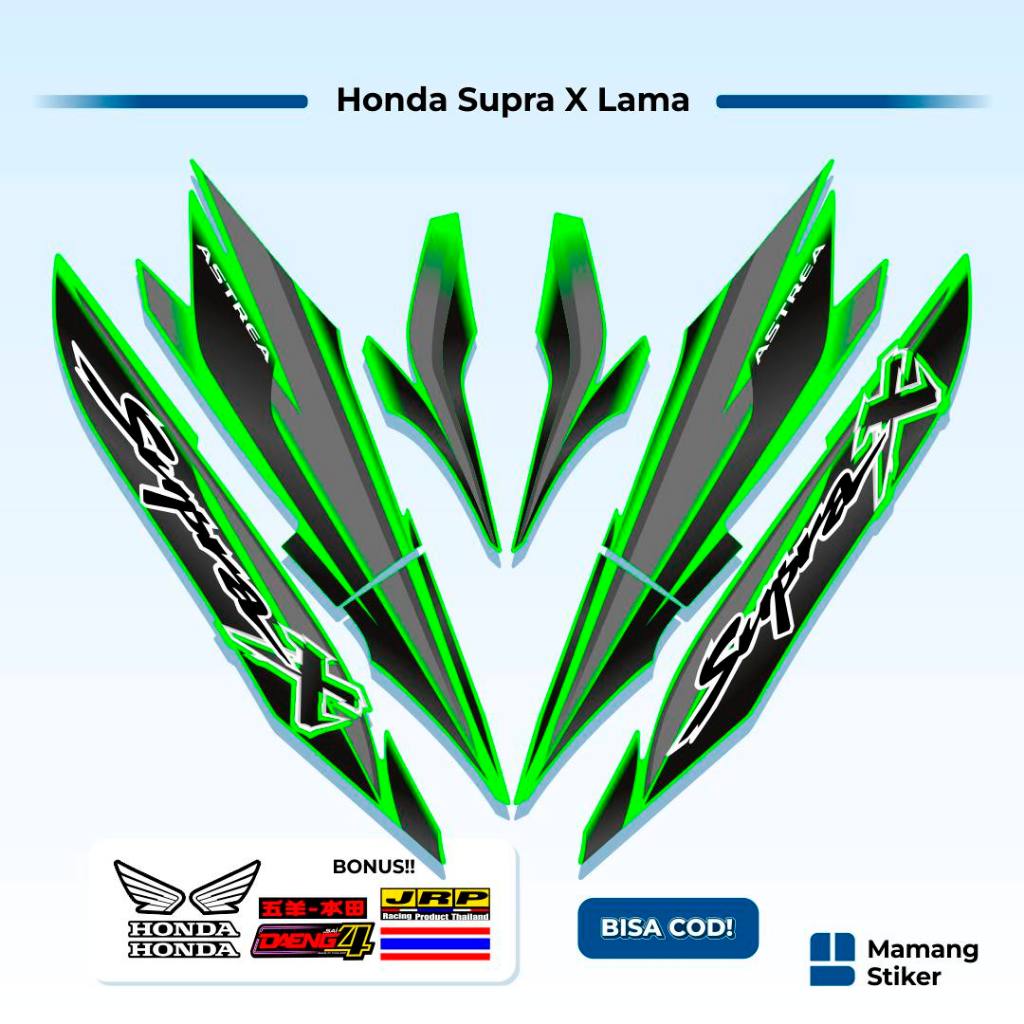Jual Striping Supra X Lama Variasi (23) Original Custom Wave Thailand ...