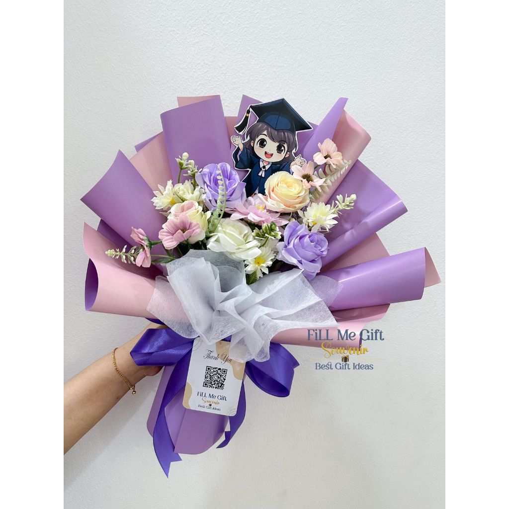 Jual JT - Graduation Flower Bouquet Artificial / Buket Wisuda / Kado ...
