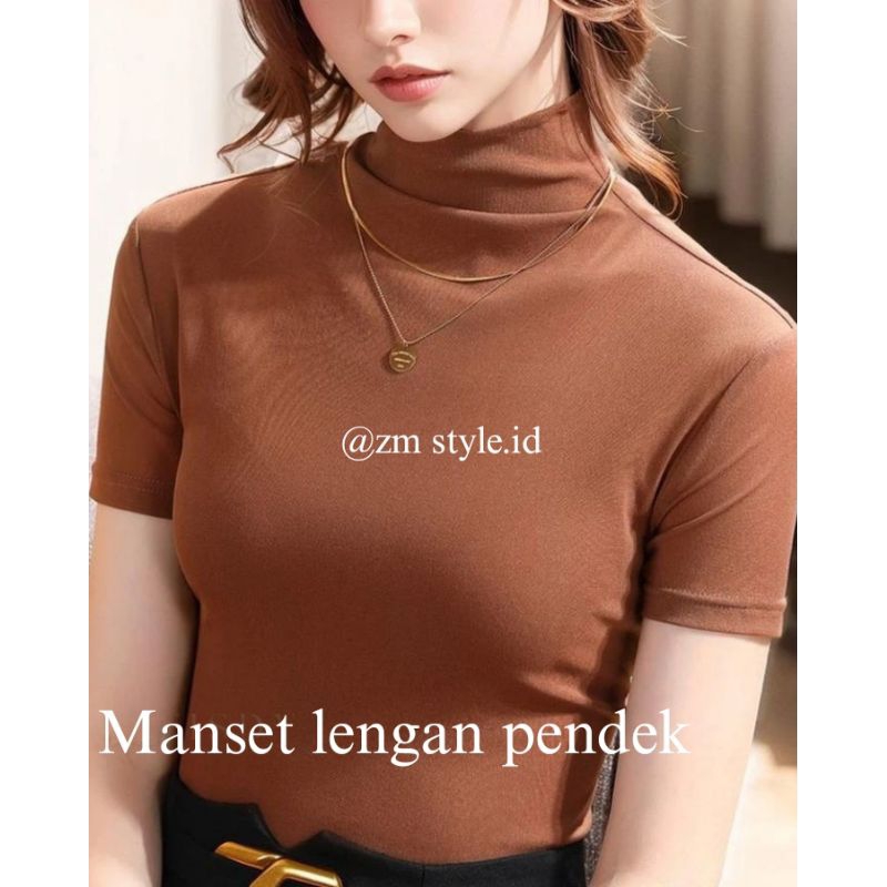 Jual Inner Kaos Tangan Pendek | Baju Manset Tangan Pendek | Mangset ...
