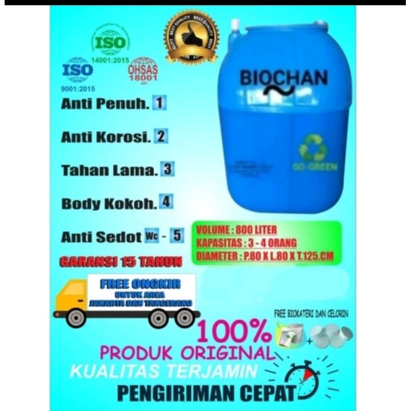 Jual Septic Tank Biotech Biotank Biofilter Biotaff bio can Sepiteng 800 ...