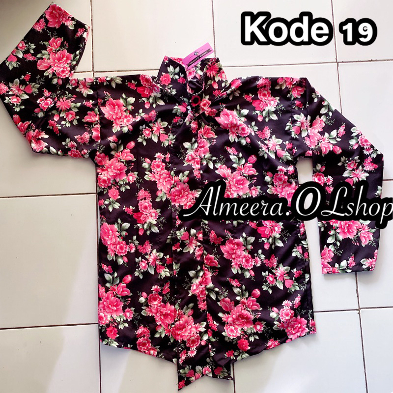 Jual Surjan Kembang raja keong tradisional surjan bunga warna merah ...