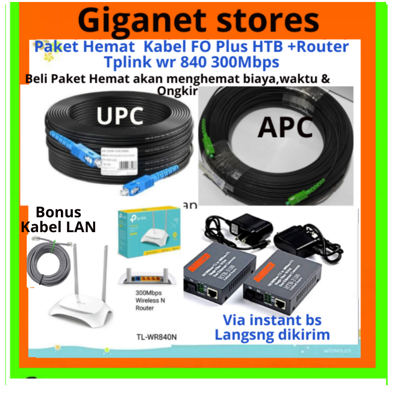 Jual Kabel Fiber Optik Dropcore 35m 50m 55m 75m 80m Bundling HTB ...