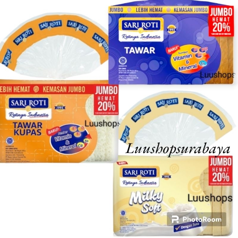 Jual Sari Roti Roti Tawar Jumbo 300gr | Shopee Indonesia