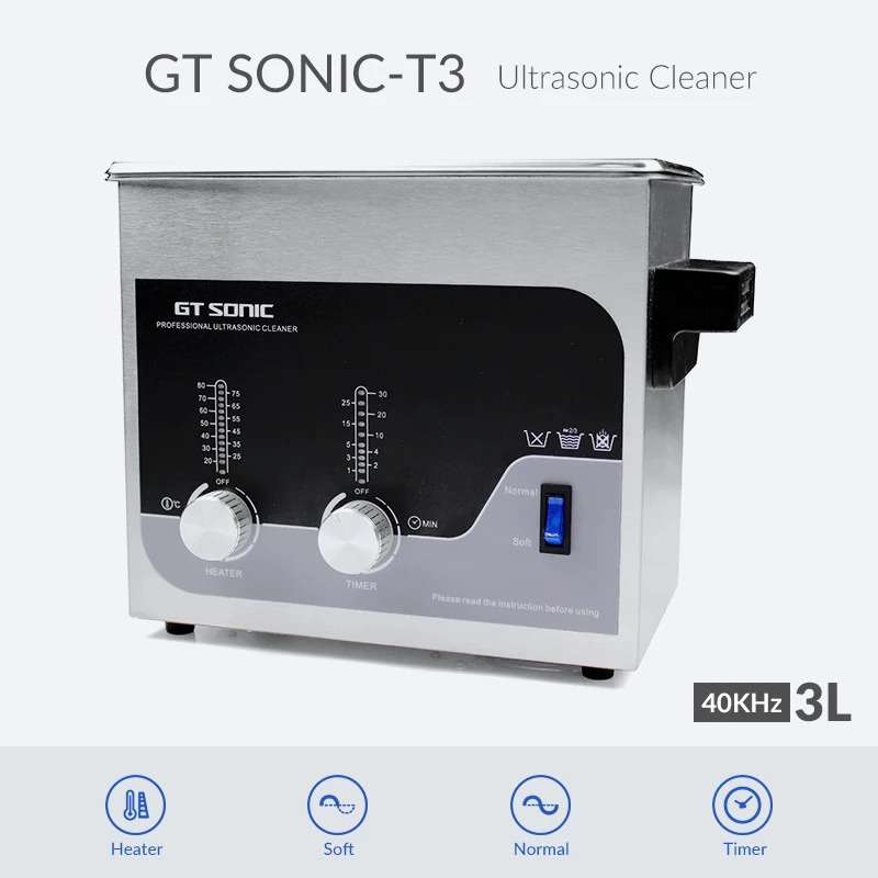 Jual Ultrasonic Cleaner Double 2X Power GT Sonic T3 3 Liter 3L Digital ...