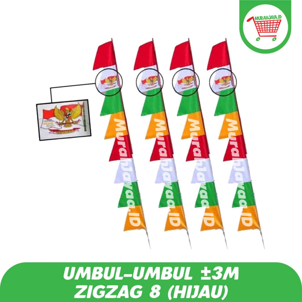 Jual Umbul Umbul Bendera 17 Agustus Umbul Panjang 8 Daun Bendera ...