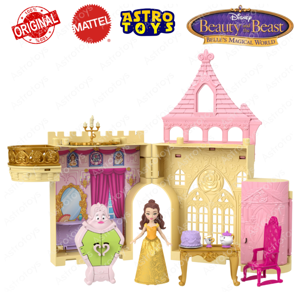 Jual Disney Mattel Princess Belle Castle Storytime Stacker Doll ...