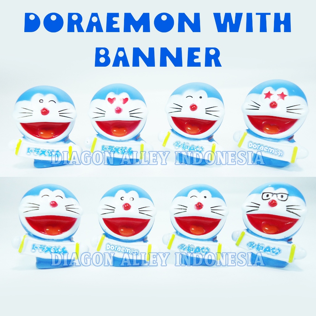 Jual Doraemon With Banner Action Figure Boneka Hiasan Pajangan Kue Tart ...