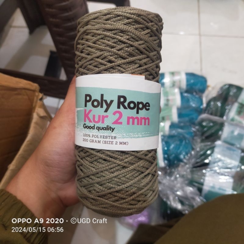 Jual Benang Rajut Poly Rope 2mm (200 gram) | Shopee Indonesia