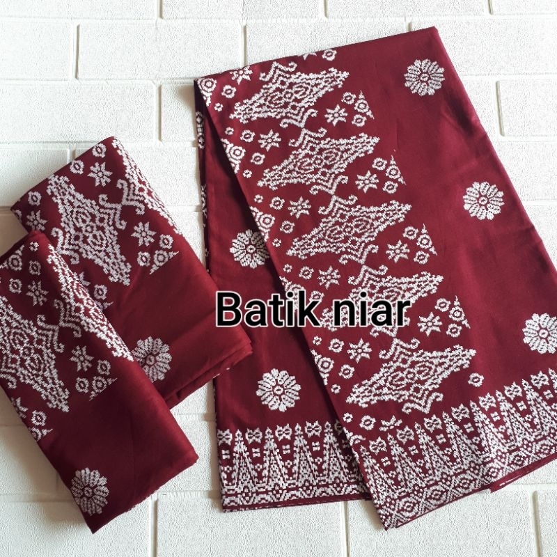 Jual kain batik prada gold dan silver niar songket palembang | Shopee ...