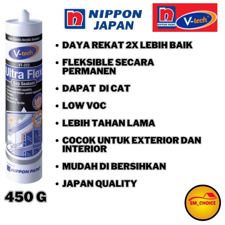 Jual VTECH ULTRA FLEX LEM SUPER SEAL GAP FILLER NIPPON - AKRILIK ...