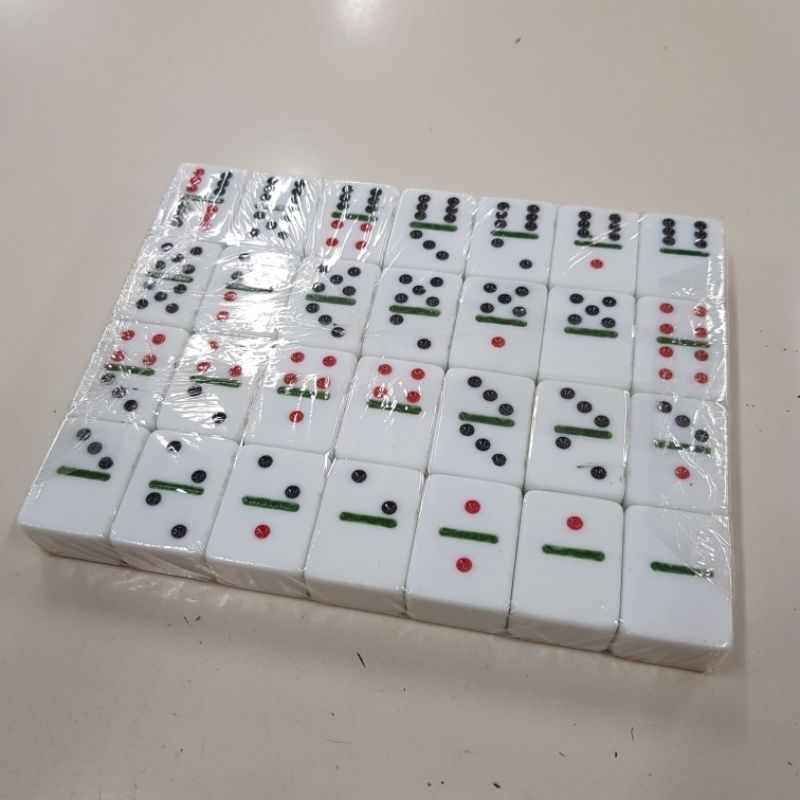 Jual Domino Dominos Dominoes Batu Gapleh Gaple Tebal 1,6 cm 16 mm ...