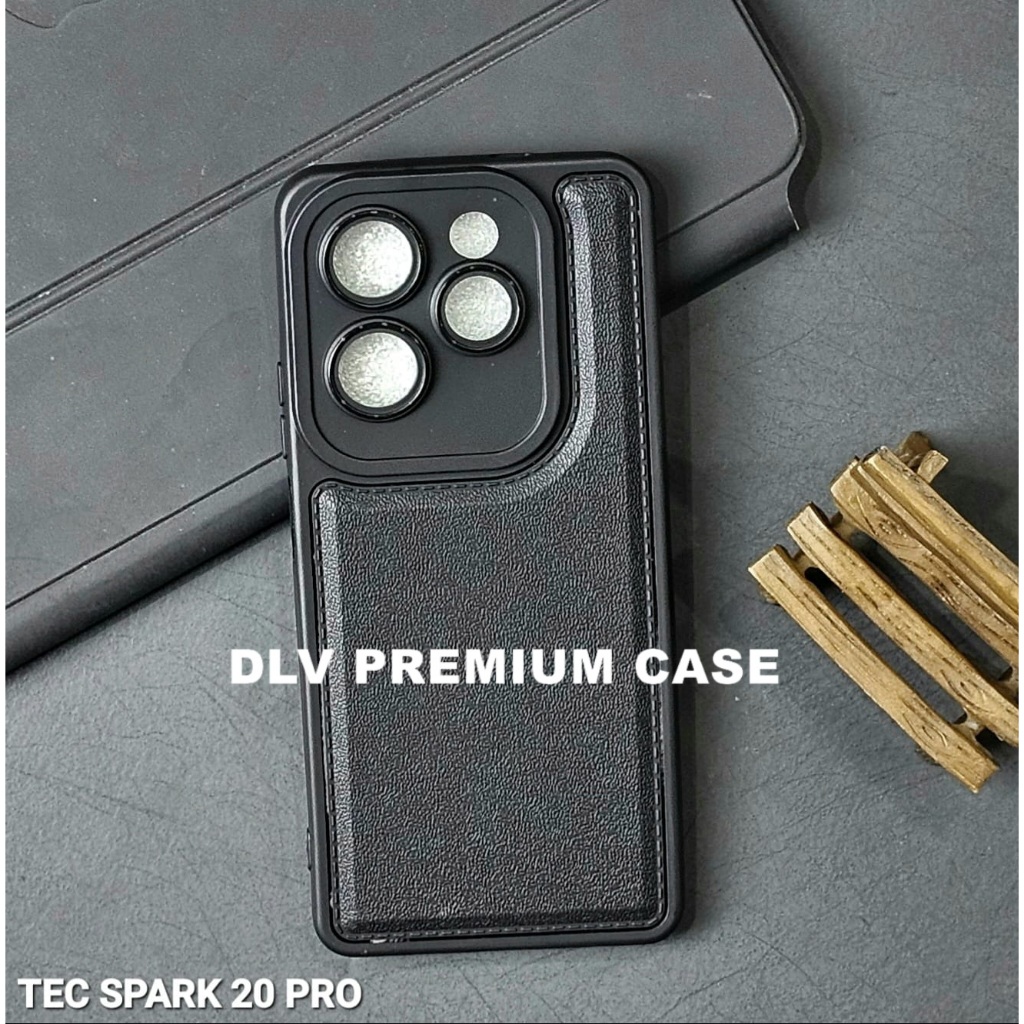 Jual Tecno Spark 20 Pro Case Leather Pro Case Black Tecno Spark 20 Pro Shopee Indonesia