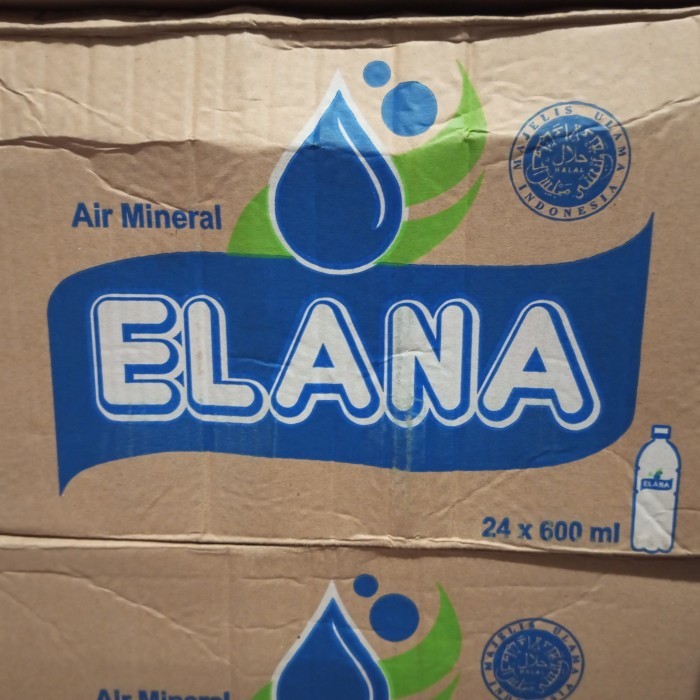 Jual AIR MINERAL/MINERAL WATER ELANA KEMASAN 600 ML 1 DUS ISI 24 BOTOL ...