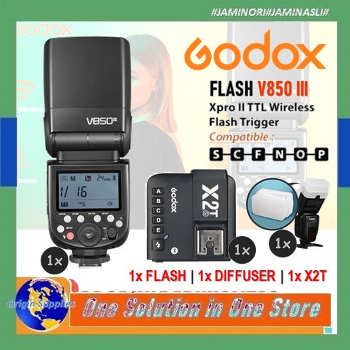Jual Speedlite Godox Flash V850iii V850III V850 III Lithium Battery ...