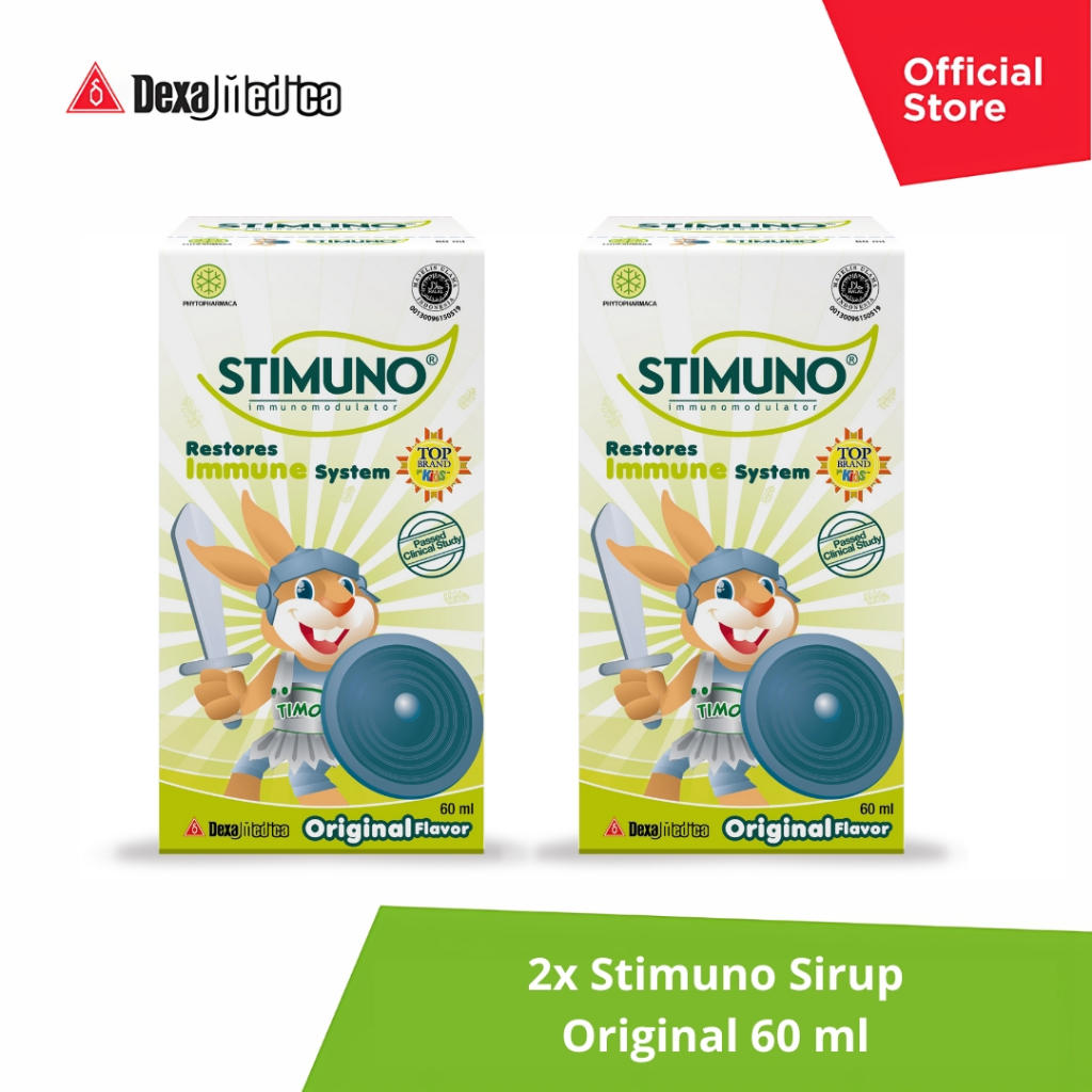 Jual Stimuno Sirup Vitamin Anak Rasa Original 60 ml - Twin Pack ...