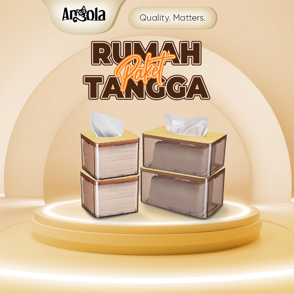 Jual [PRT 3] ANGOLA Kotak Tisu Akrilik Transparan Nordic Style D43/D58 ...